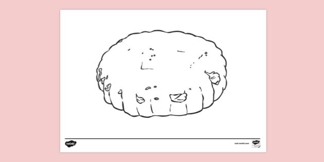 FREE! - Welsh Cake Colouring | Colouring Sheets