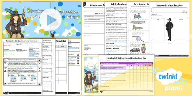 Explorers: Up and Amelia Earhart: Persuasive Writing Y2 Genre Unit Pack