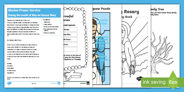 First Level Catholic May Month of Mary Resource Pack