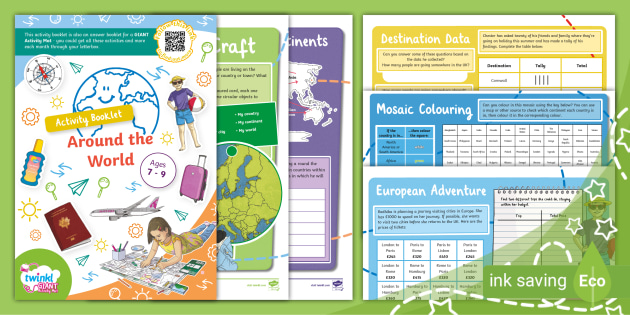 Around the World Activity Booklet (Ages 7 - 9)