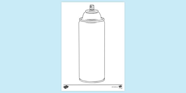 FREE! - Aerosol Can Colouring | Colouring Sheets