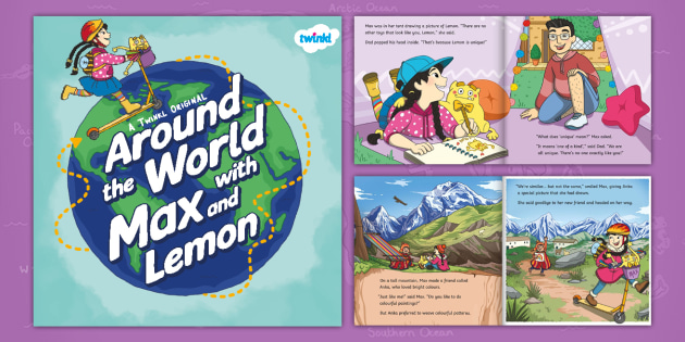 Around the World with Max and Lemon eBook (Teacher-Made)
