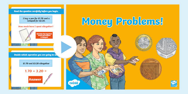 Money Problems Task Setter PowerPoint (teacher made)