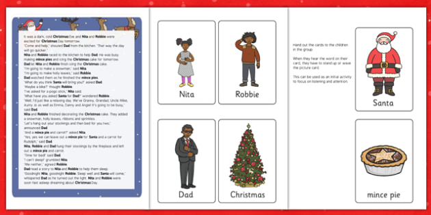 Christmas Eve Listening Story Activity