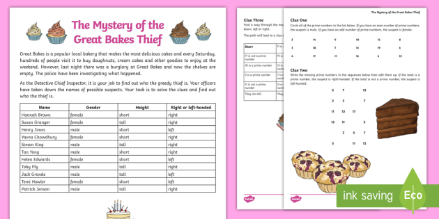Year 5 The Mystery Of The Great Bakes Thief Prime Numbers Maths Mystery year-5-the-mystery-of-the-great-bakes-thief-prime-numbers-maths-mystery