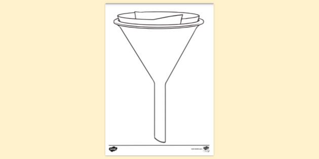 Funnel Filter Colouring Sheet | Colouring Sheets