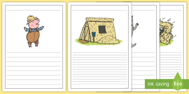 Three Little Pigs Writing Frames (teacher made)