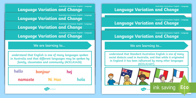 Language Content Descriptions: Language Variation and Change Display ...
