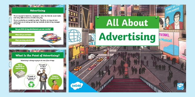 All About Advertising PowerPoint (teacher made)