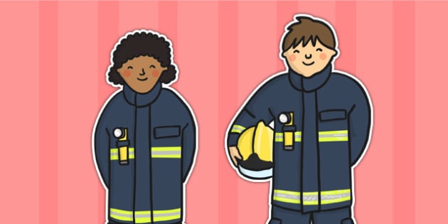 Firefighter Stick Puppets - stick puppet, puppet, role play, fire