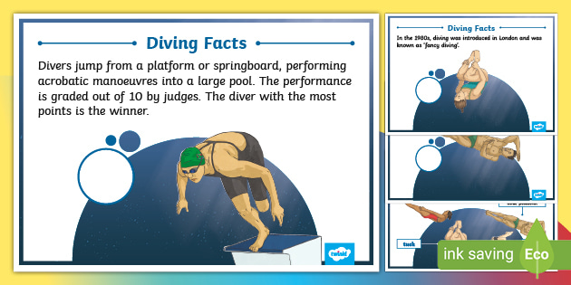 Diving Display Facts (teacher made)