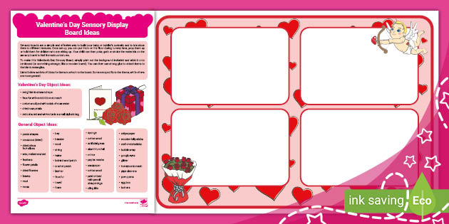 Valentine's Day Sensory Board (teacher made)