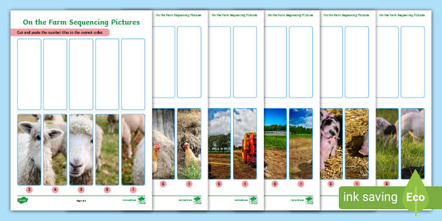 On the Farm Sequencing Pictures (teacher made)