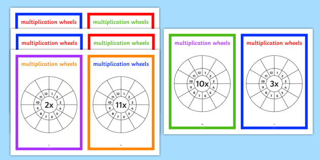 Multiplication Wheels Booklet - multiplication wheels, maths