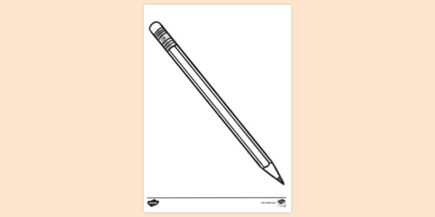 FREE! - Pencil Colouring Sheet | Twinkl Resources