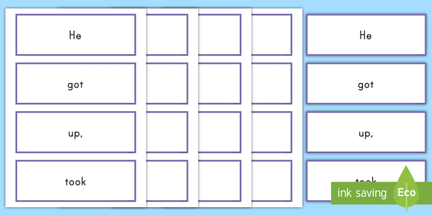 Mark 2:12 Word Cards (teacher made)