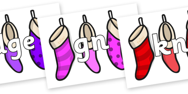 Silent Letters on Stockings (teacher made)
