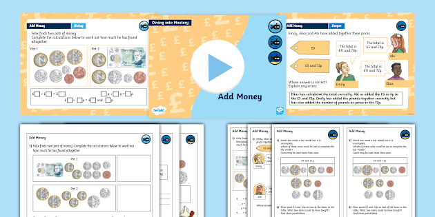 Adding Money Worksheets Year 3 Uk