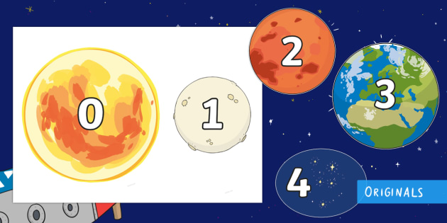 Numbers on Back to Earth with a Bump Display Cut-Outs