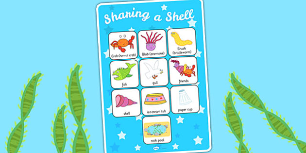 Vocabulary Poster to Support Teaching on Sharing a Shell