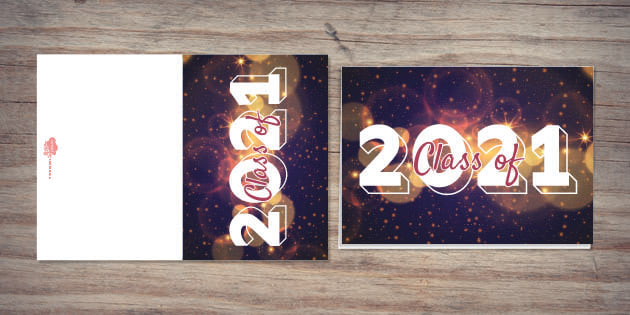 Class of 2021 Card | Twinkl Party (teacher made)