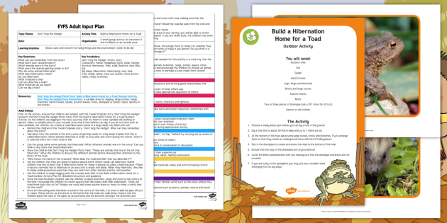 Hibernation Science Activities | twinkl.co.uk