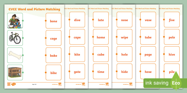 Cvc And Cvce Words Worksheets CVC & CVCE Words The Measured Mom