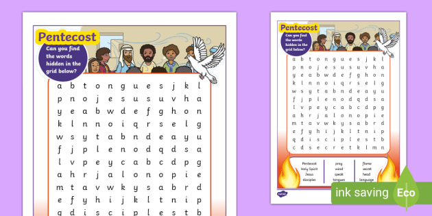 KS1 Pentecost Word Search (teacher made)