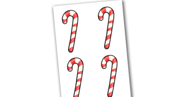 FREE! - Printable Christmas Candy Canes - Editable Resource