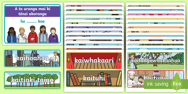 Te Reo Māori Classroom Signs (teacher made)