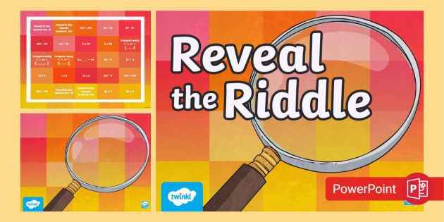 Reveal the Riddle Fourth Grade Math Assessment PowerPoint