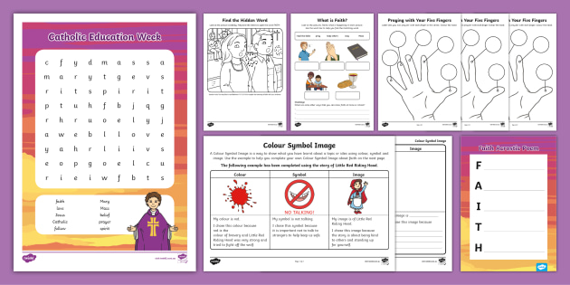 F-2 Catholic Education Week Activity Pack (teacher made)