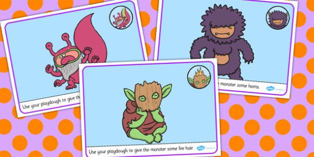 FREE! - Monster Playdough Mats (teacher made)