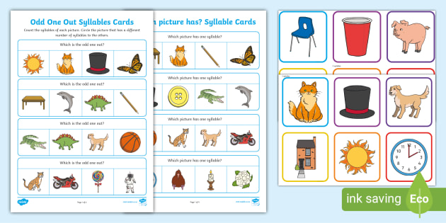 Phonological Skills: Syllabification Pack (teacher made)