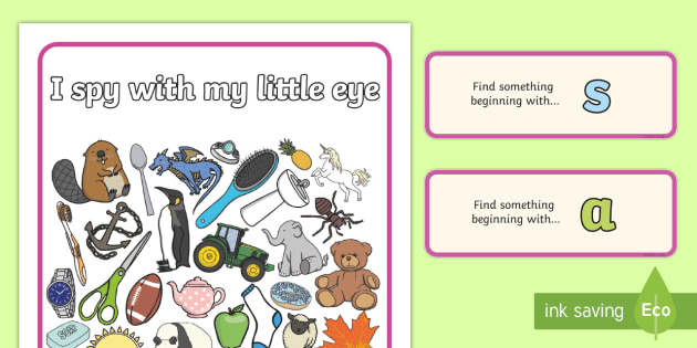 Phonics I Spy - Set 1 - ESL Phonics Game