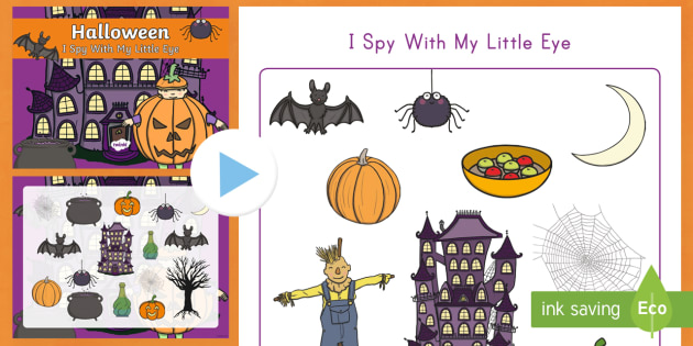 Halloween I Spy Activity and PowerPoint (teacher made)