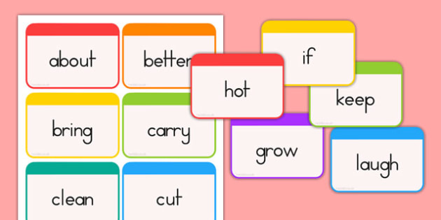 Third Grade Dolch Word Flash Cards