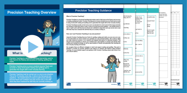 Precision Teaching Resources - Guidance Pack (teacher made)