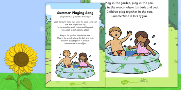 Summer Playing Song (teacher made)