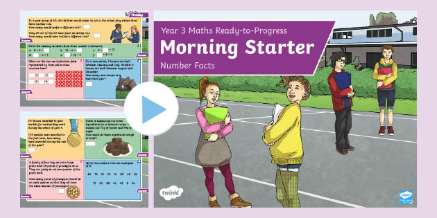 👉 Year 3 Maths Ready-to-Progress Morning Starter: Number Facts