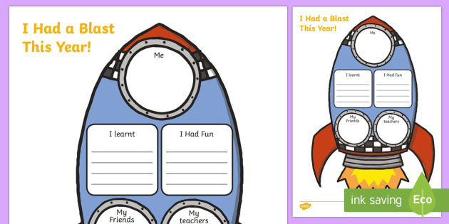 I Had a Blast End of Year Worksheet / Worksheet