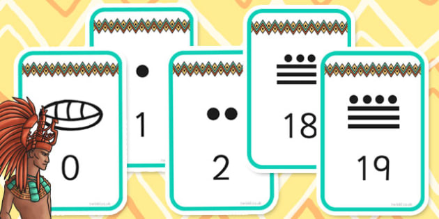 Ancient Mayan Number System Flashcards (teacher made)