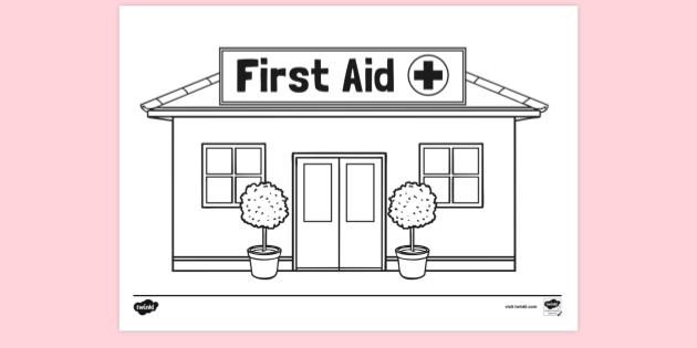 FREE! - First Aid Block Colouring | Colouring Sheets