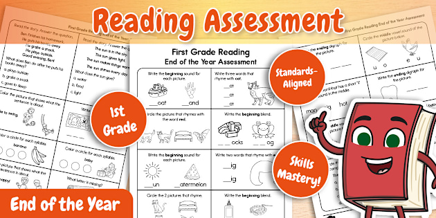 First Grade Reading Assessment Printable