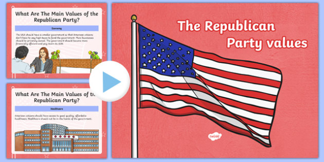 Republican Party Values PowerPoint