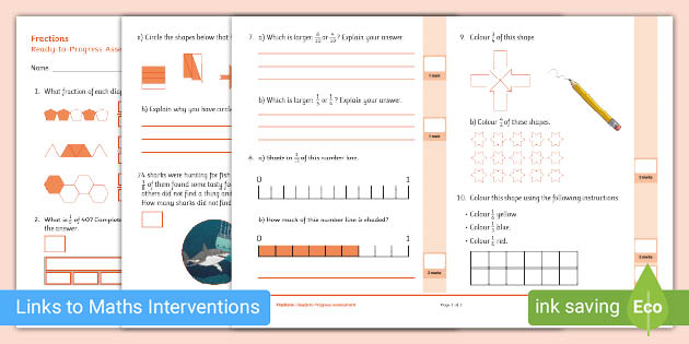 👉 Assessment of Year 3 Ready-to-Progress Criteria: Fractions