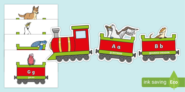 A-Z Australian Animal Train | Alphabet Train for Toddlers