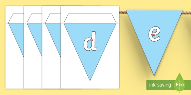A-Z and Diagraphs Letter Formation Display Bunting