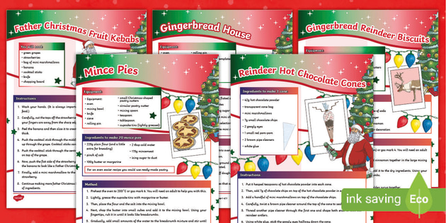 KS2 Christmas Cooking With Your Class Recipe Pack