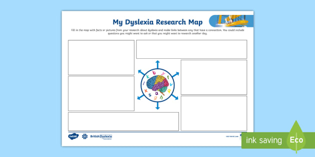 FREE! - My Dyslexia Research Map (teacher made)